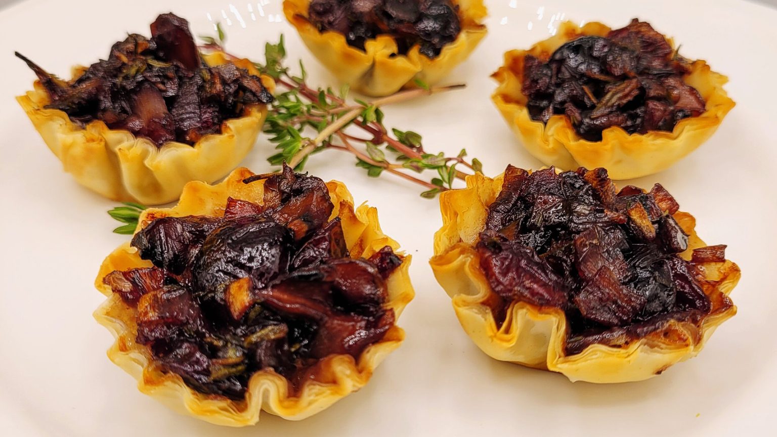Merry Goat Round & Wild Mushroom Tartlettes | FireFly Farms